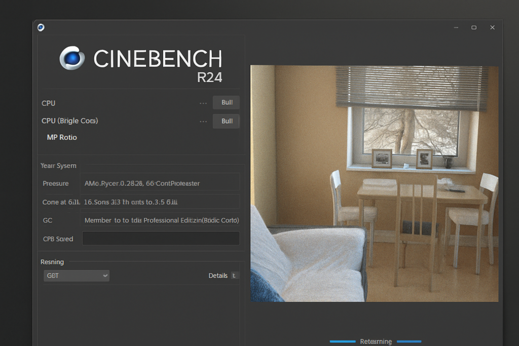 معرفی محیط Cinebench R24 و بررسی تست عملکرد و توان پردازنده سیستم